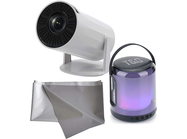 Proyector portátil | KLACK PROYECTOR4K+TG-376+PANTALLA, 1280 x 720, UHD ...
