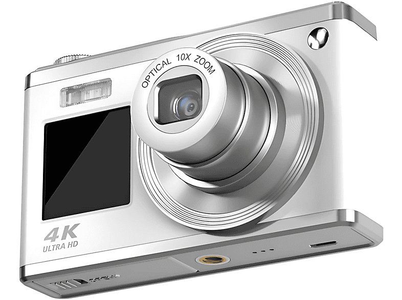 DECOME 4K HD Digitalkamera mit 60 MP und Doppel-IPS-Bildschirm ...