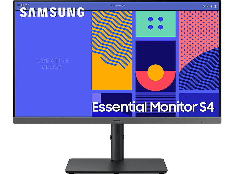 Monitor | SAMSUNG Essential Monitor S4 S43GC, 24 ", Full-HD, 4 ms, 100 ...