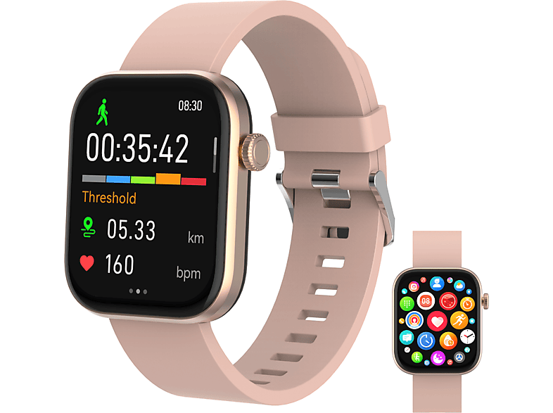 DENVER SWC-185 Smartwatch Kunststoff, Gold; Pink | SATURN