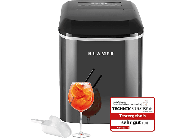 KLAMER Ice Maker 15kg / 24h Eiswürfelmaschine | MediaMarkt