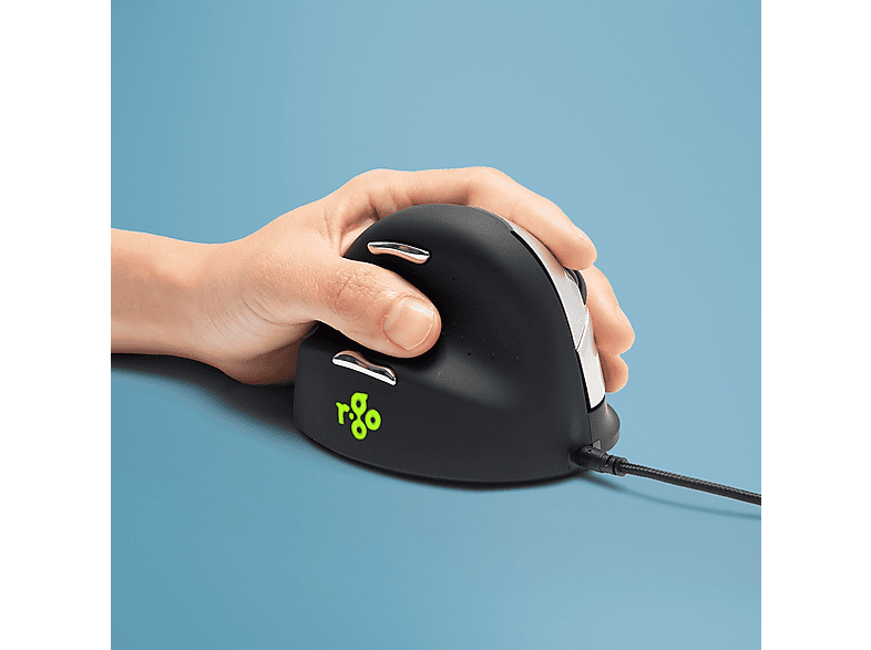 R-GO TOOLS HE Mouse, Ergonomische Maus, Groß (Handlänge über 185mm ...