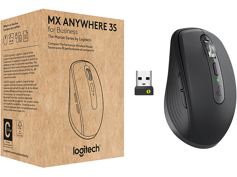 LOGITECH Logitech MX Anywhere 3S for Business | Muis Mäuse, Schwarz ...
