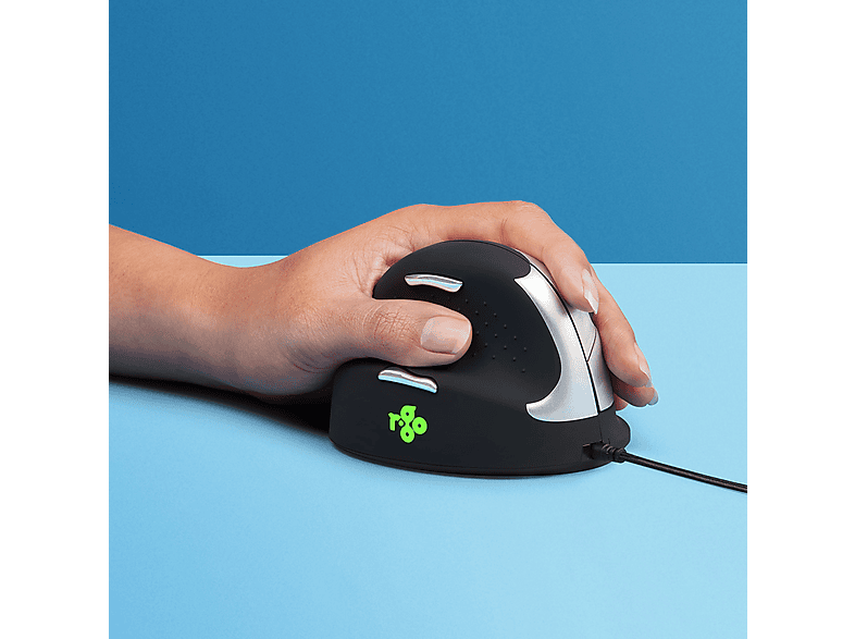 R-GO TOOLS HE Break Mouse Ergonomische Maus, Handlänge Mittel ...