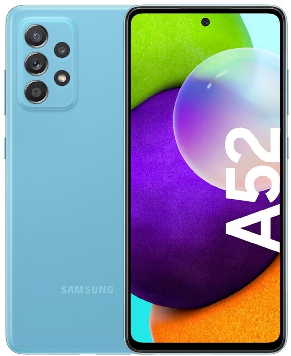 SAMSUNG Galaxy A52 4G SM-A525, Azul, Móvil Android, 128 GB, 6,5 " Super ...