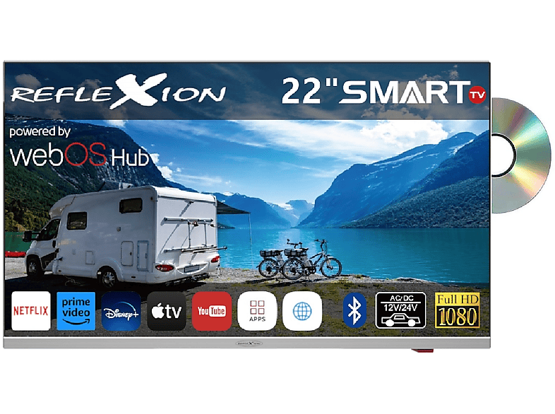 REFLEXION LDDX22iBT LED TV (Flat, 22 Zoll / 55,88 cm, Full-HD, SMART TV ...