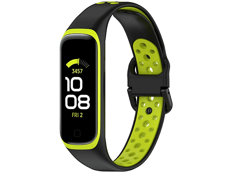 STRAP-IT© sport band geschikt voor Galaxy Fit 2 Smartwatch bandje Zwart ...