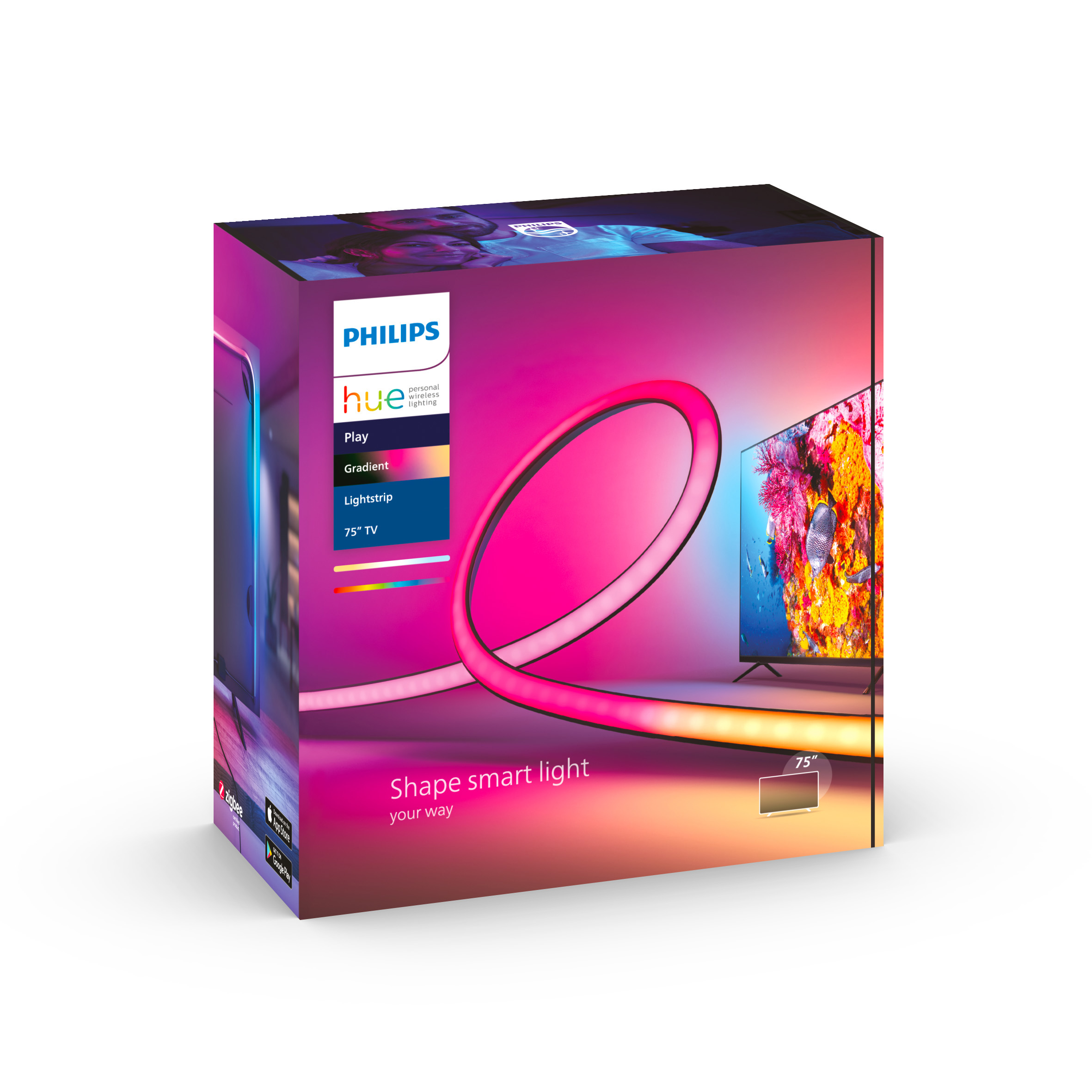 Tira LED | PHILIPS HUE Paquete de inicio de entretenimiento, Control ...