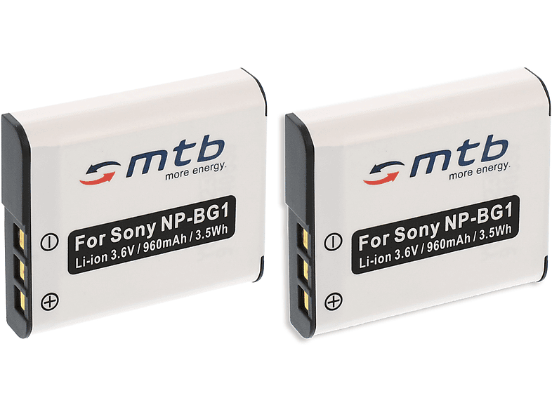 MTB MORE ENERGY 2x NP-BG1 Akku für Sony Digitalkameras NP-BG1 Akku, Li-Ion, 960 mAh | MediaMarkt