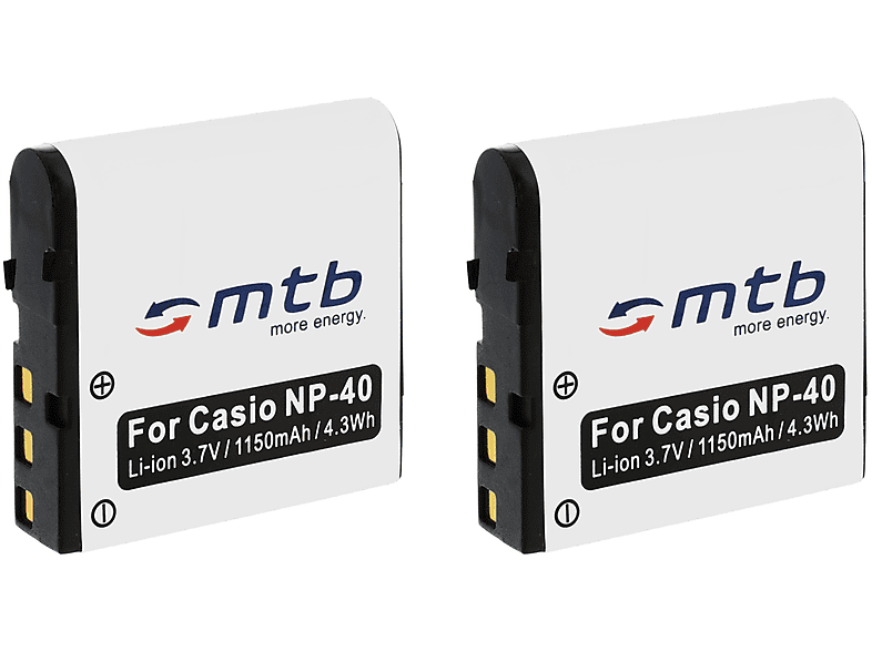 MTB MORE ENERGY 2x NP-40 Akku für Casio Digitalkameras NP-40 Akku, Li-Ion, 1150 mAh | SATURN