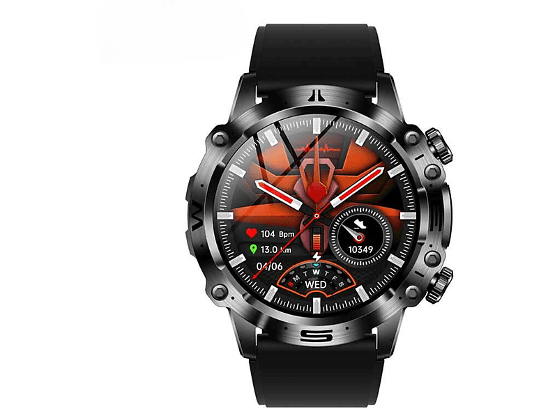 MANIKE ET482 Smartwatch stainless steel Silikon, 140 | 210 mm, Schwarz ...