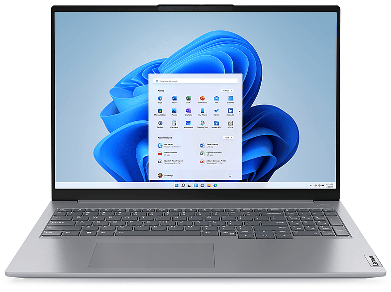 LENOVO ThinkBook, Notebook, mit 16 Zoll Display, AMD Ryzen™ 5,7430U Prozessor, 8 GB RAM, 2000 GB ...