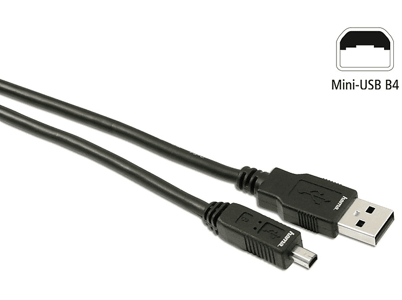 S/CONN MAXIMUM CONNECTIVITY USB-Mini Kabel USB-A-St/USB-B-Mini 4-pin St ...