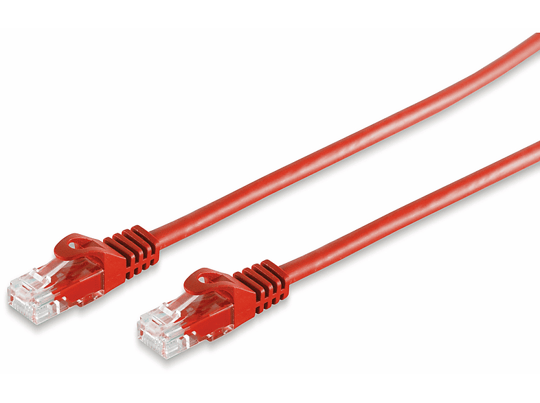 S/CONN MAXIMUM CONNECTIVITY RJ45 Patchkabel CAT 7 Rohkabel U/UTP rot 5m ...