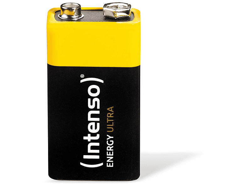 INTENSO Batterie Energy Ultra, 9V 6LR61, E-Block Alkaline Batterie, 9 V ...