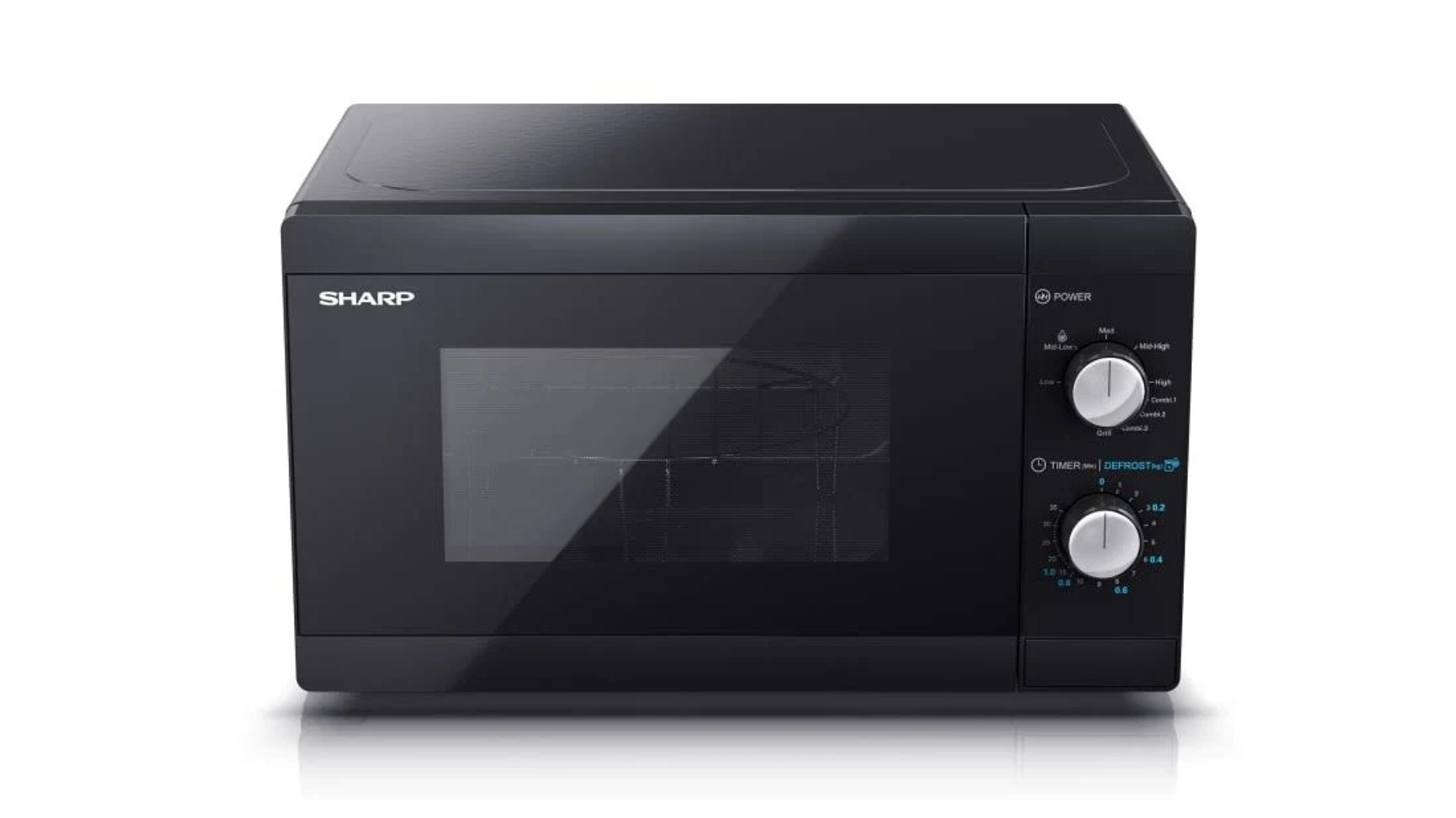 SHARP YC-MG01E-B combi magnetron en grill | Vrijstaand - 800 W - 20 l | MediaMarkt