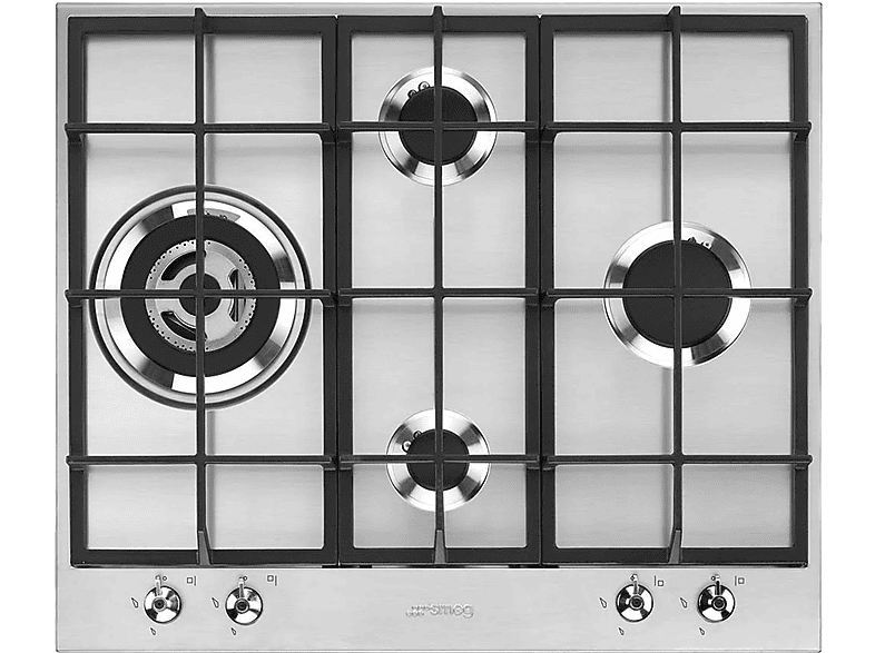 Placa de gas - SMEG PX364L, 4 zonas, Gas Natural Gas Butano Gas Propano ...