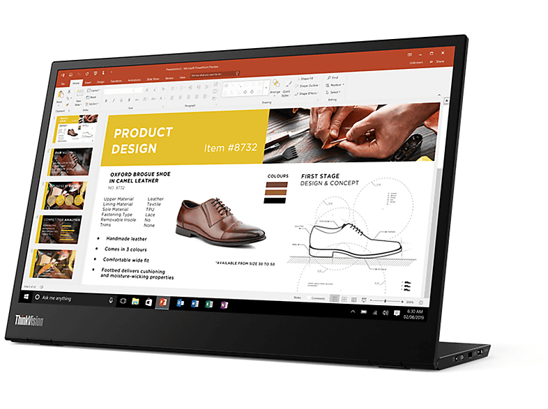 Monitor | LENOVO Lenovo ThinkVision M14 35,6 cm (14") 1920 x 1080 ...