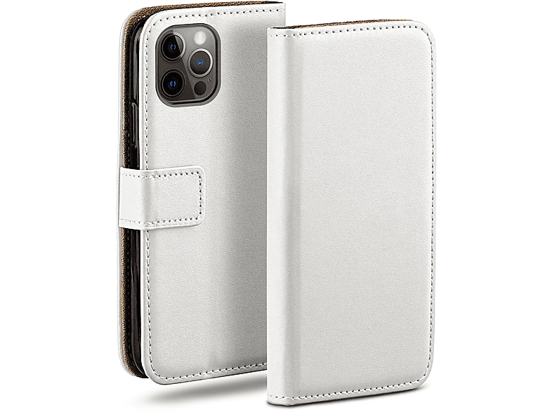 MOEX Book Case, Bookcover, Apple, iPhone 12 Pro, Pearl-White | MediaMarkt
