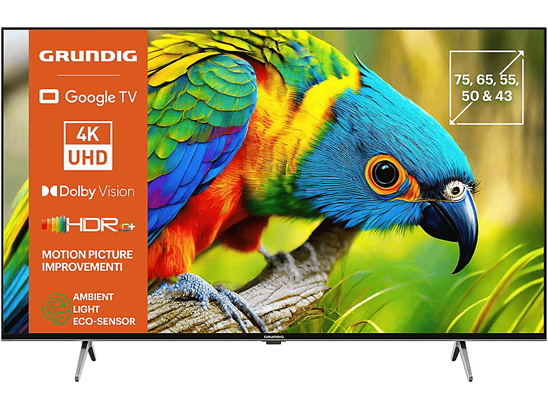 GRUNDIG 75 GUB 7340 Smart TV (Flat, 75 Zoll / 189 cm, UHD 4K, SMART TV, Google TV) | SATURN