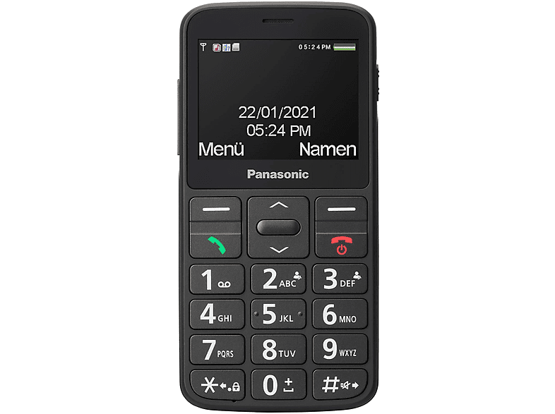 PANASONIC KX-TU160 BLACK Mobiltelefon, Schwarz | MediaMarkt