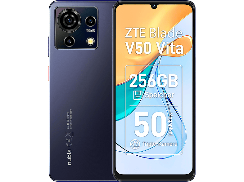 ZTE Blade V50 Vita, Black, Móvil Android, 256 GB, 4 GB RAM, 6,75 " LCD ...
