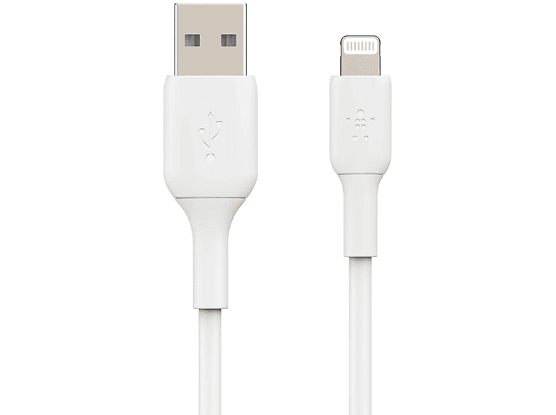 BELKIN CAA001BT2MWH LIGHT./USB-A LADE/SYNC PVC 2M, WEISS Ladekabel ...