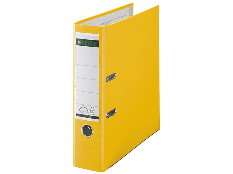 LEITZ 1010-50-15 QUALITÄTS-ORDNER 180°, BREIT GELB Briefordner, gelb ...