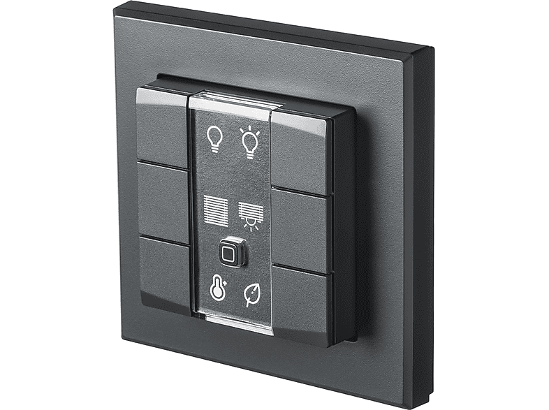 HOMEMATIC IP 159828A0, Wandtaster 6-fach, anthrazit Smart-Home ...