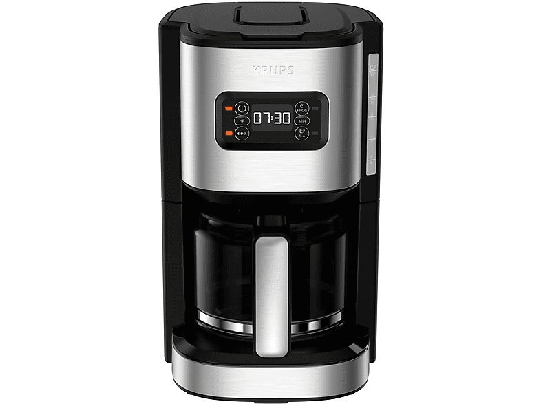 Cafetera de goteo | KRUPS KM480D10, 1,25 l, 15 tazas, Negro, Acero ...