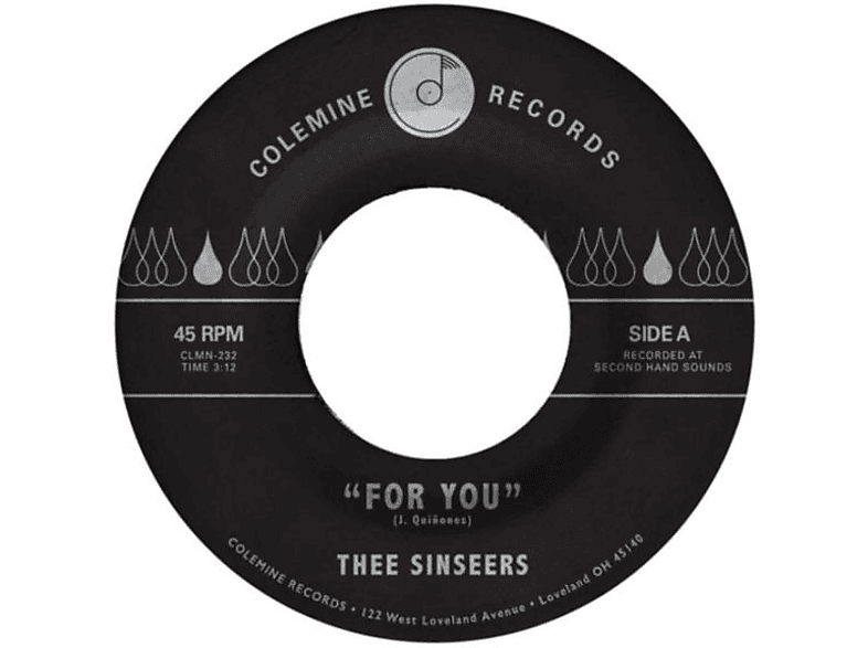 Thee Sinseers | For You (7" Vinyl Single) (Coloured Vinyl) (Limited ...