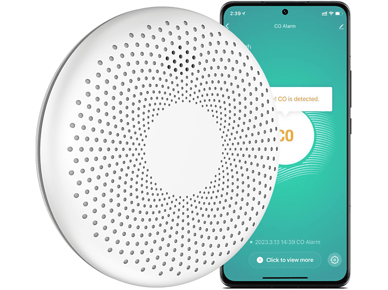 AROHA Smart Connect Combimelder | Rookmelder en koolmonoxidemelder met 10 jaar batterij Wit ...