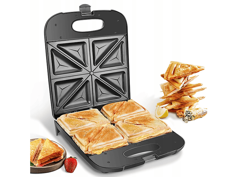 TOSTIERA AIGOSTAR 300000ZGC Sandwich Maker 4 Fette 1400W | MediaWorld.it
