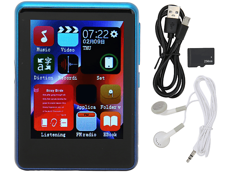 NEVEANCE Mehrere Ausgabemodi Mp3-Player (256 GB, Blau) | MediaMarkt