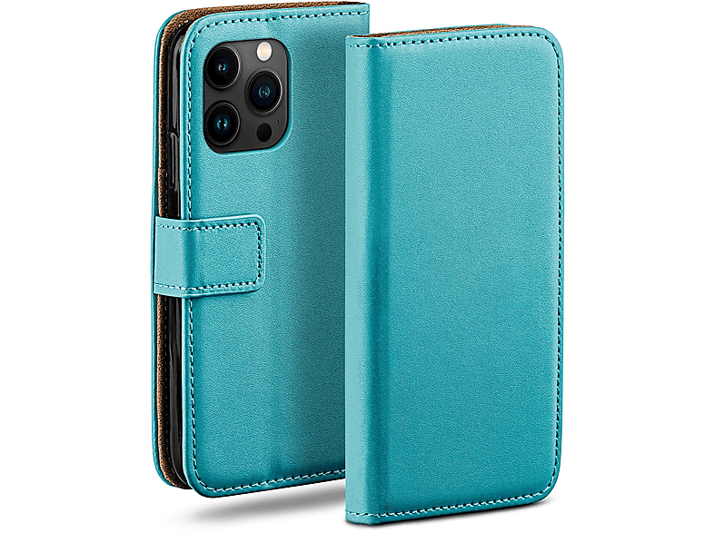 MOEX Book Case, Bookcover, Apple, iPhone 15 Pro Max, Aqua-Cyan | MediaMarkt