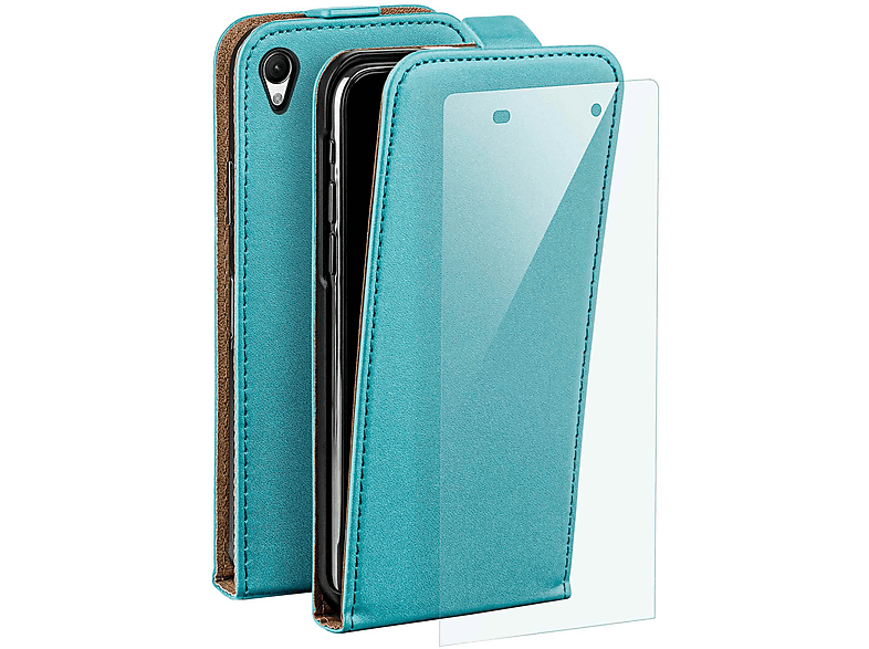 MOEX Flip Case, Flip Cover, Sony, Xperia Z2, Aqua-Cyan | MediaMarkt