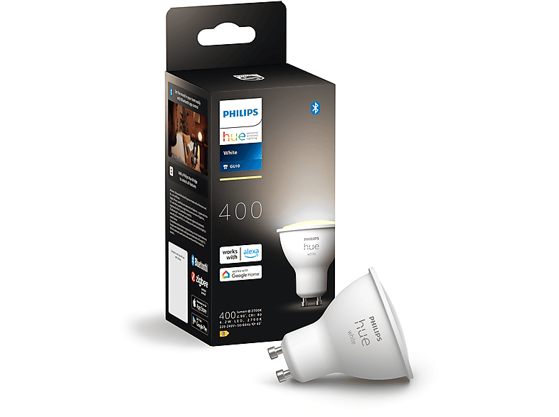 PHILIPS HUE LED Spot GU10 Lumière blanche chaude | Hue White | MediaMarkt