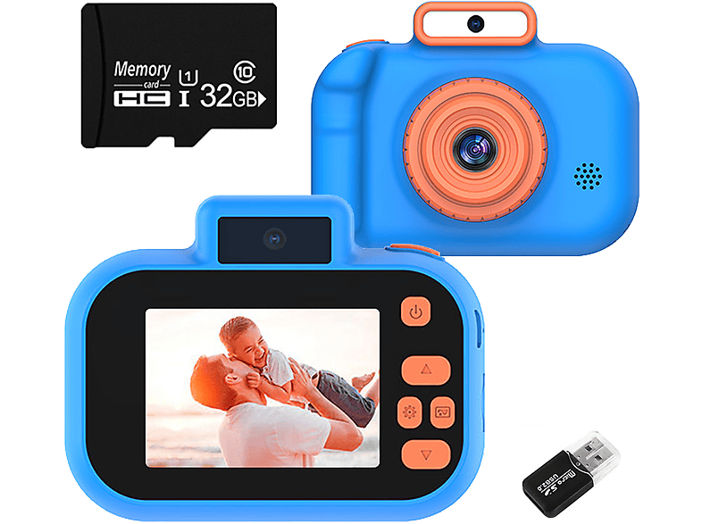 KINSI H7 32GB Mini-Kamera 2.0-Zoll IPS Kinderkamera Blau, , 2.0 IPS ...