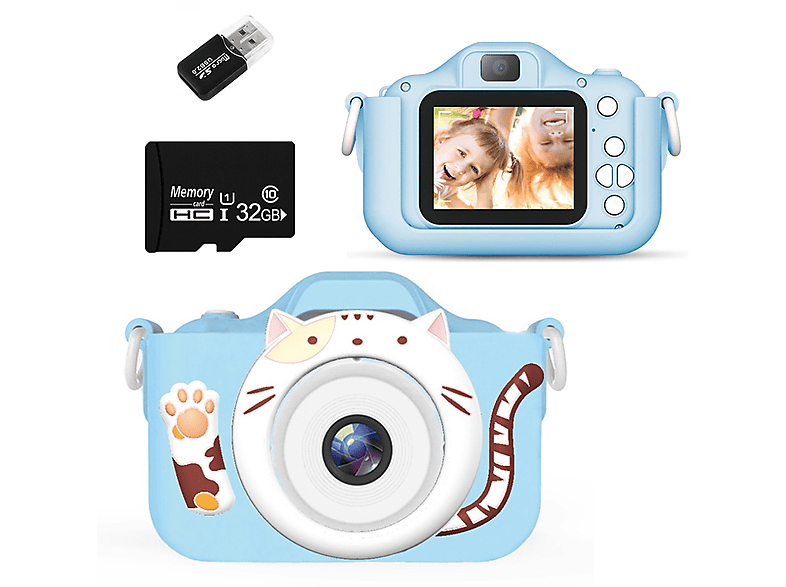 KINSI M8 2.0" IPS Dual Kamera 32GB Cat Kinderkamera Katze, IPS | SATURN