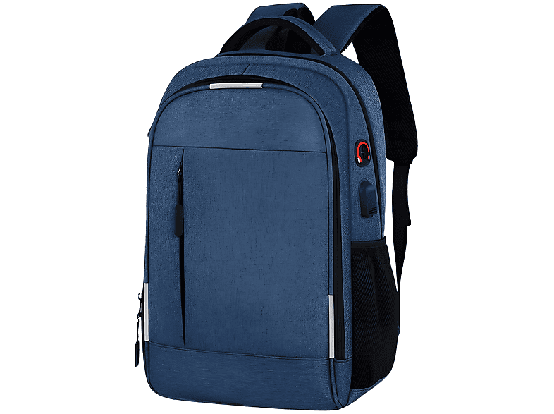 SYNTEK Wasserdichter USB-Doppelrucksack Wünschenswert Blau | MediaMarkt