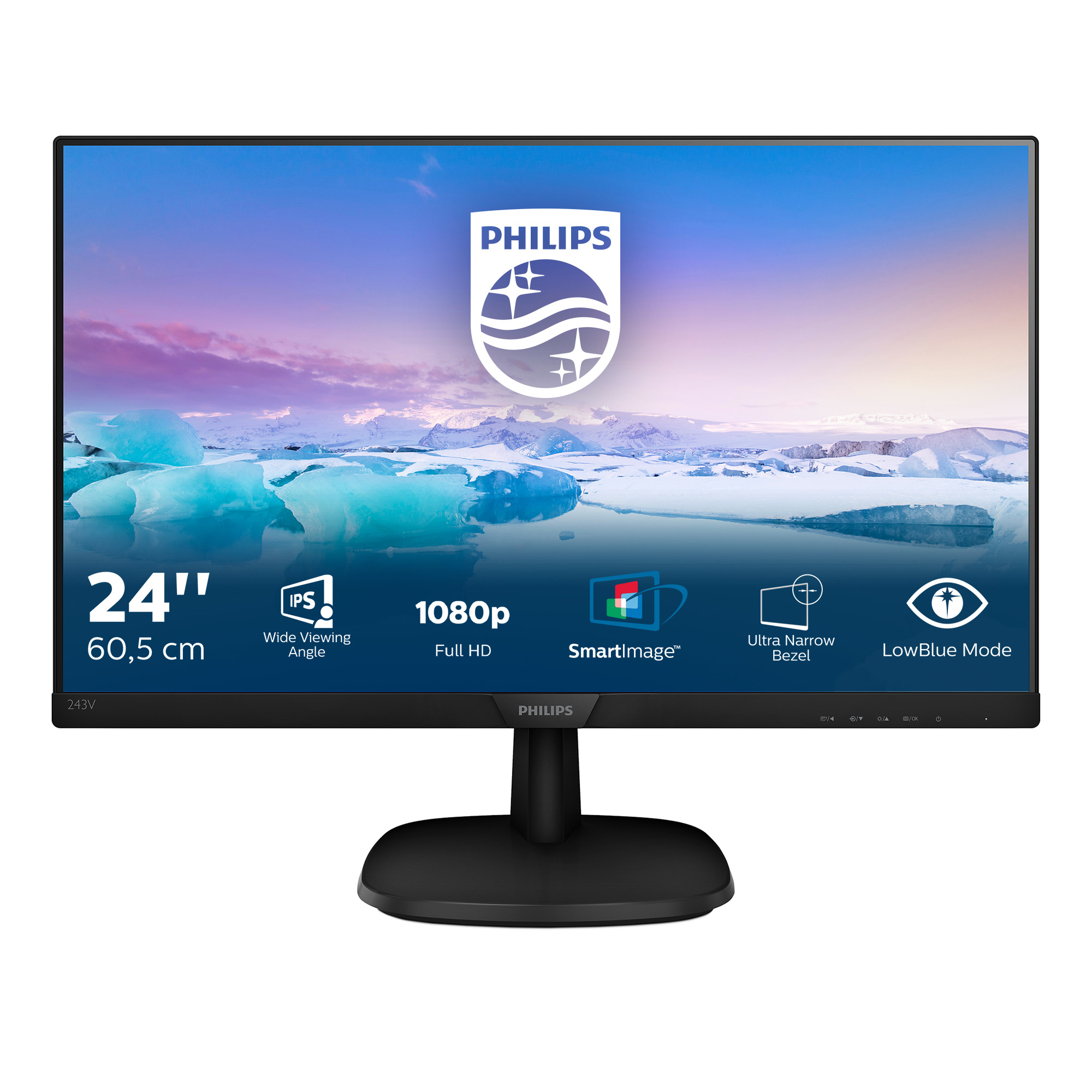 PHILIPS 243V7QSB/00 MONITOR, 23,8 ", Full-HD, 1920 x 1080 Pixel ...