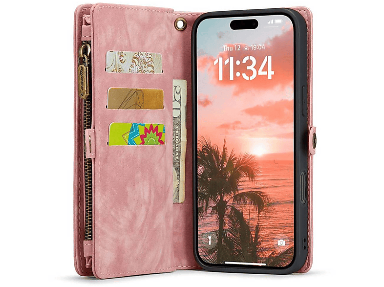 CASEME 008, Bookcover, Apple, iPhone 16 Pro Max, Rosa | SATURN