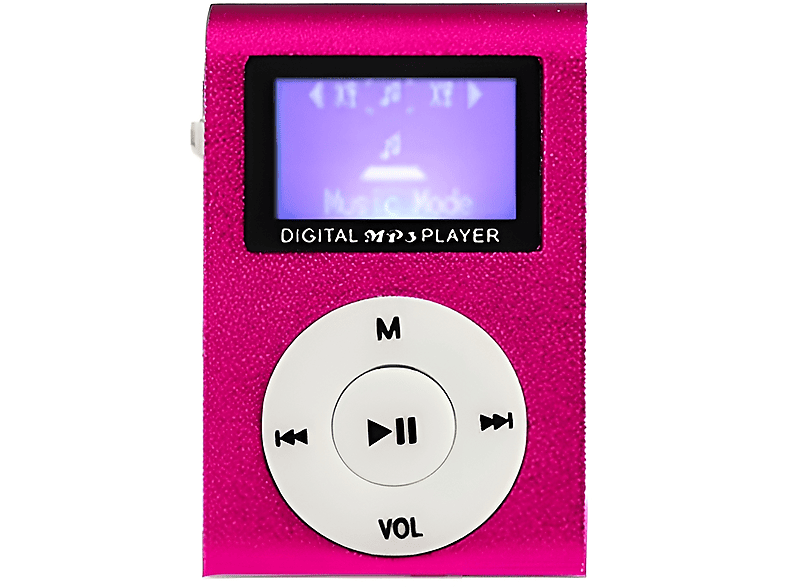 ENBAOXIN Mini Metall MP3-Player mit Clip Tragbarer MP3-Player (512 MB ...