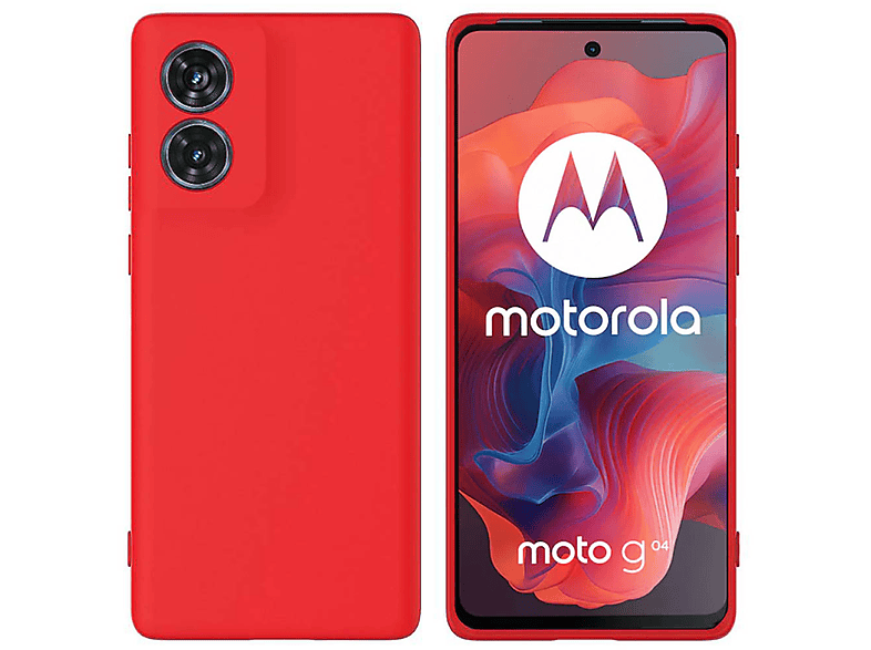 CASEONLINE Liquid, Backcover, Motorola, Moto G04, Rot | MediaMarkt