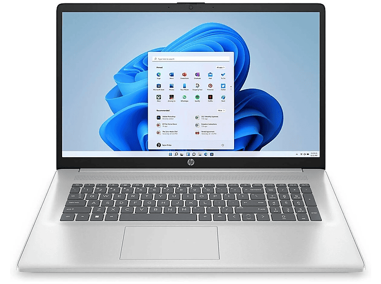 Portátil | HP 06595, 17,3 " Full-HD, ADM Ryzen 5 7520U, 8 GB RAM, 512 ...