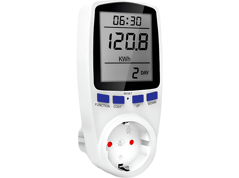 DECOME Intelligente Steckdose mit Messfunktionen für Stromverbrauch ...