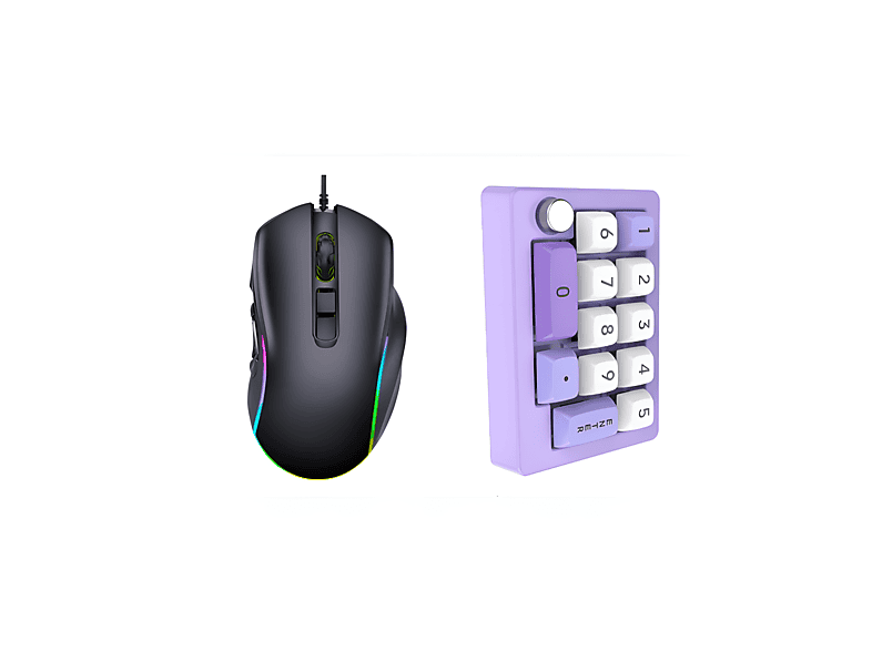 DECOME RGB Mechanische Gaming Maus- und Tastaturset mit Hot-Swap ...