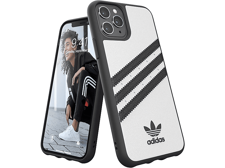 ADIDAS 36280 OR MOULDED CASE IP 11 PRO WH/BL, Backcover, Apple, iPhone ...
