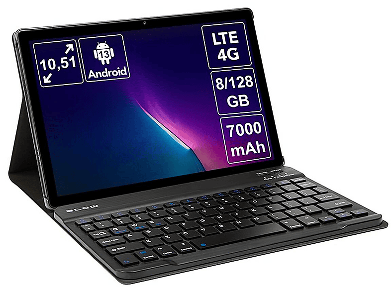 BLOW Platinum TAB 11, 8 GB, Negro, 10,5 ", 8 GB RAM, Unisoc Tiger T618 ...