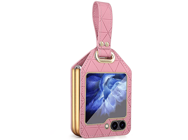 WIGENTO Electroplating Kunstleder Hybrid Hülle mit Armband, Backcover ...